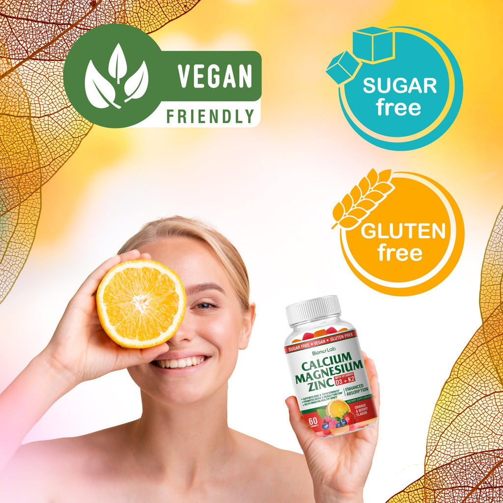 BionerLab calcium gummies for muscle support