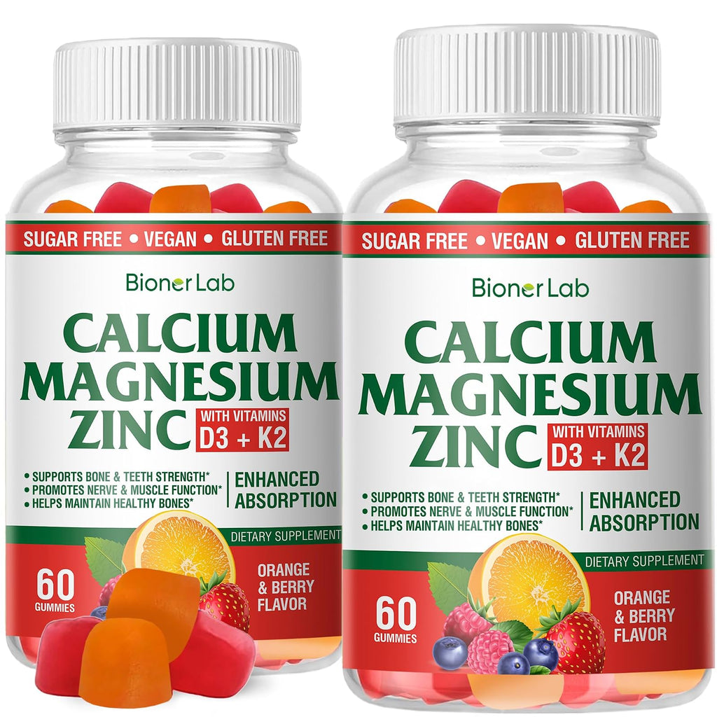 BionerLab calcium magnesium zinc gummies
