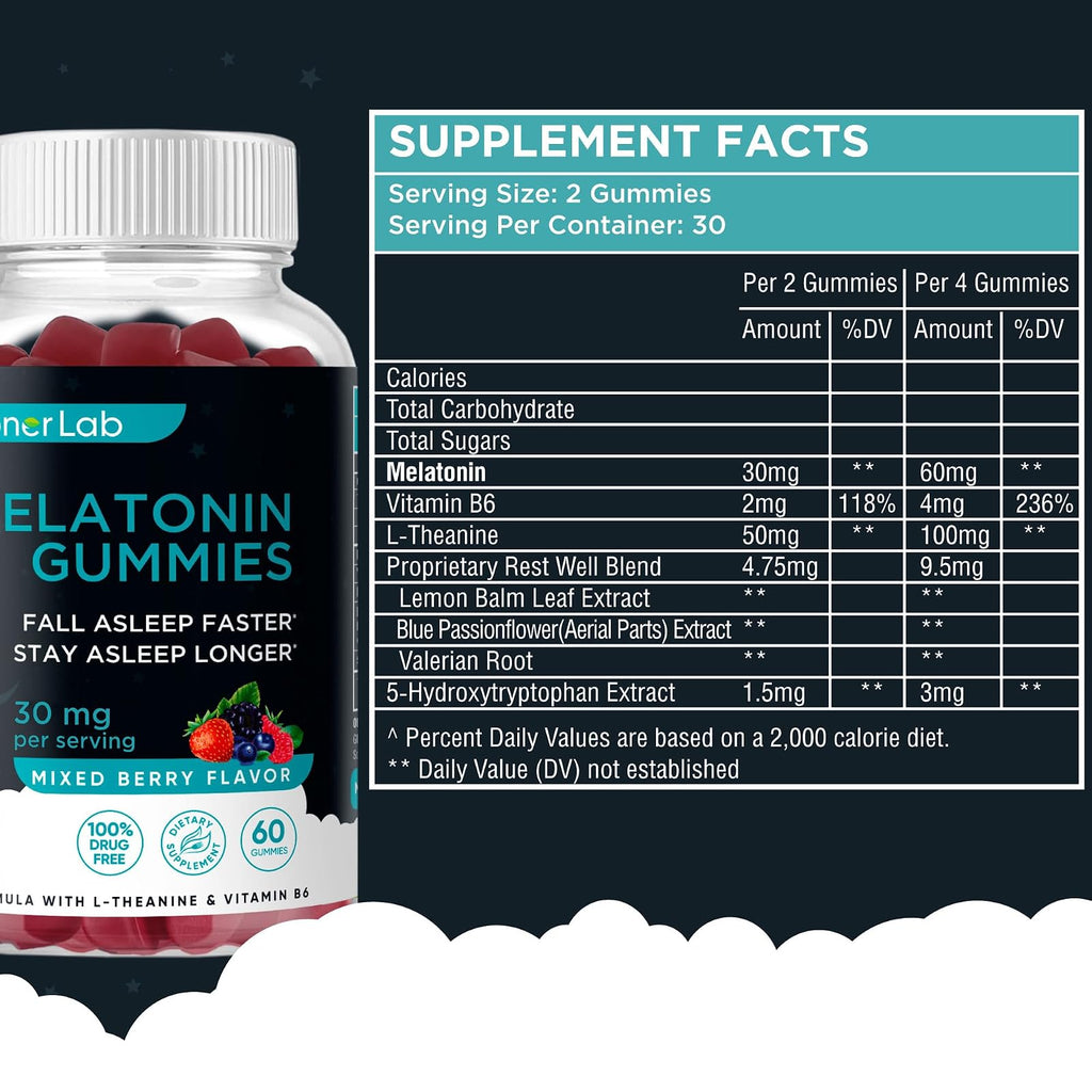 BionerLab melatonin 10mg sleep support