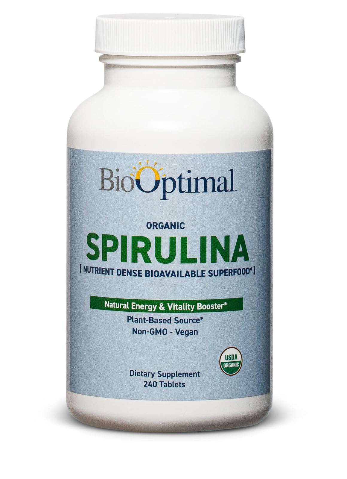 BioOptimal Spirulina multivitamins for energy