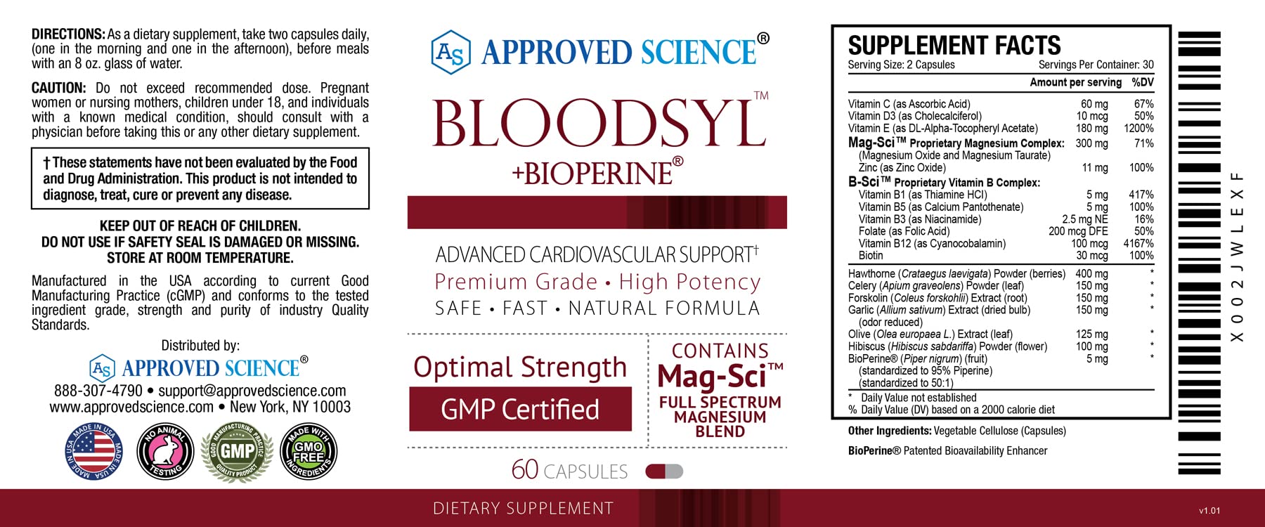 BioPerine enhanced absorption formula