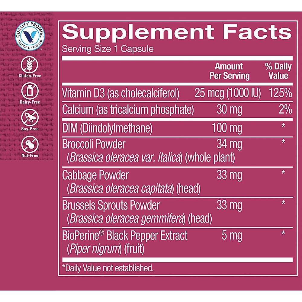 Bioperine enhanced DIM for women