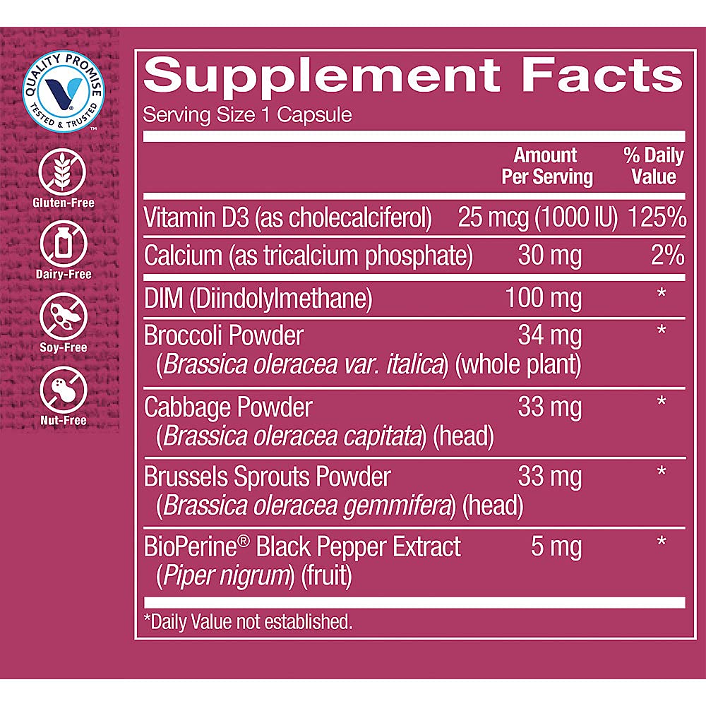 Bioperine enhanced DIM for women