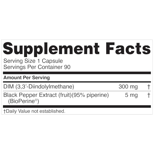 BioPerine enhanced DIM supplement
