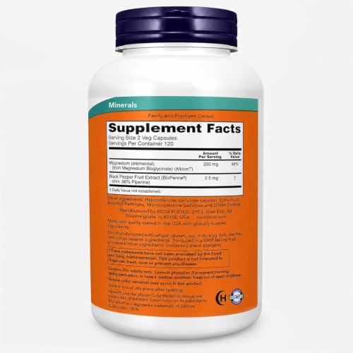 BioPerine enhanced magnesium absorption supplement