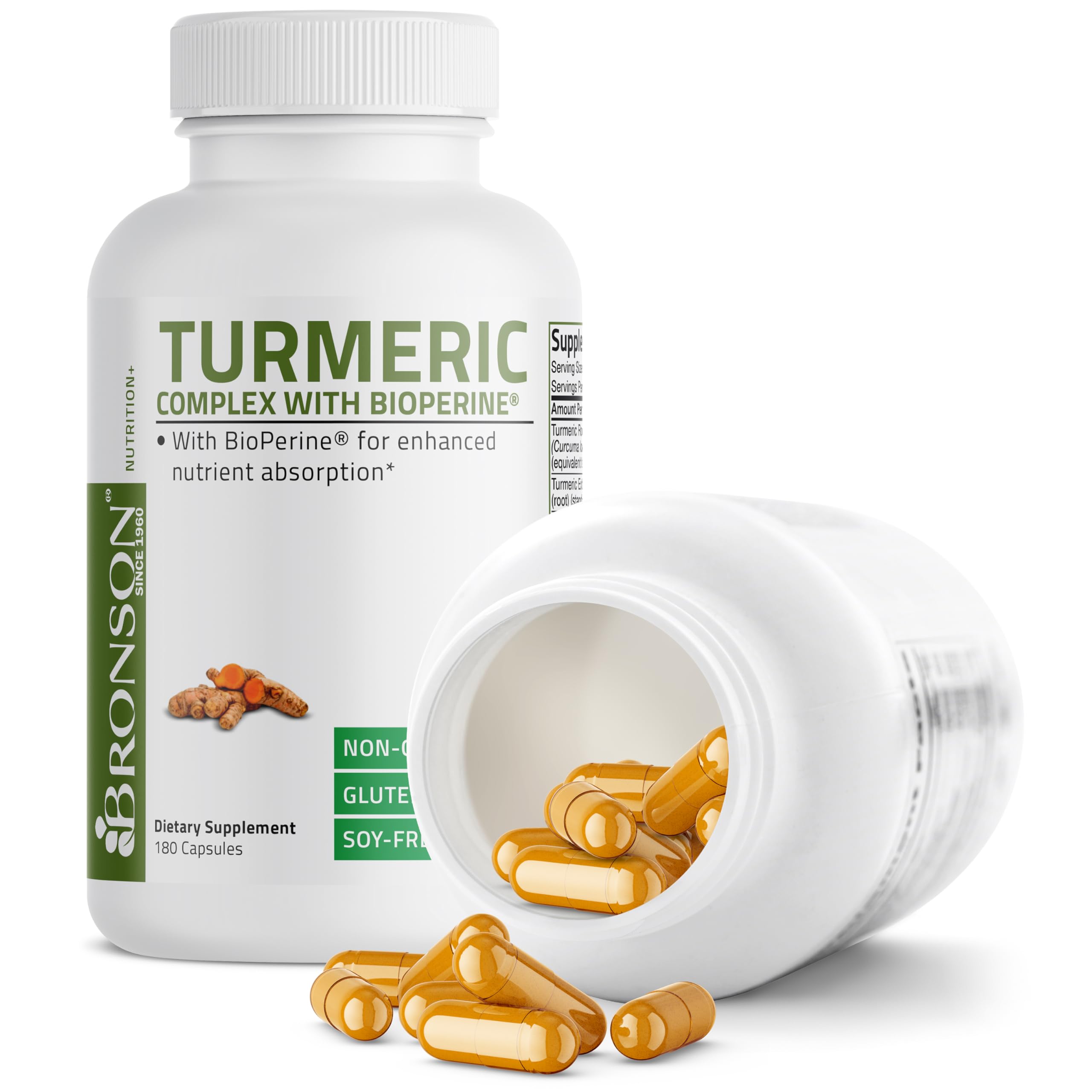 BioPerine enhanced turmeric absorption