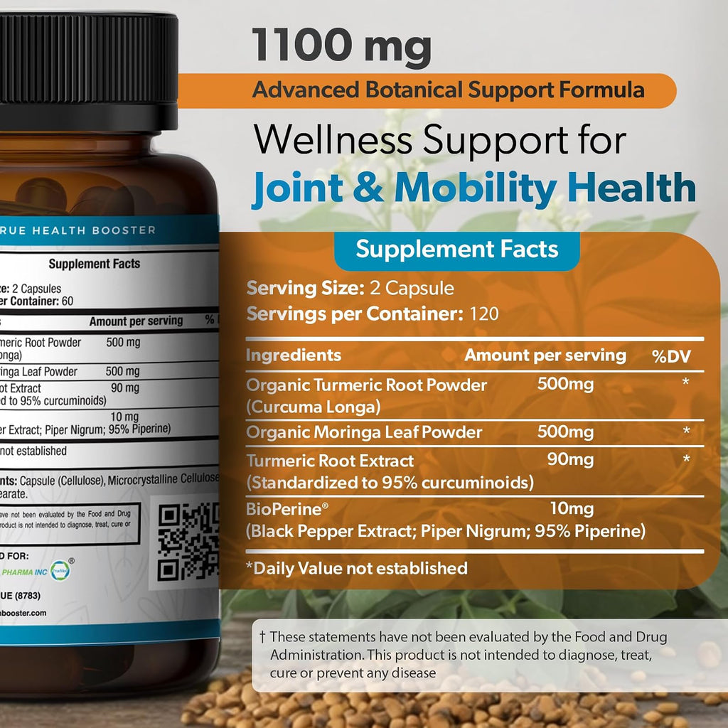 Bioperine enhanced turmeric absorption
