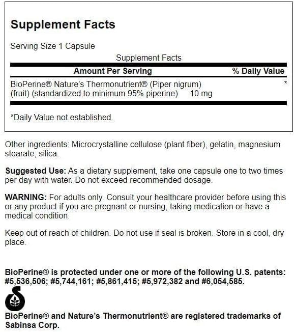 Bioperine multivitamin for enhanced absorption