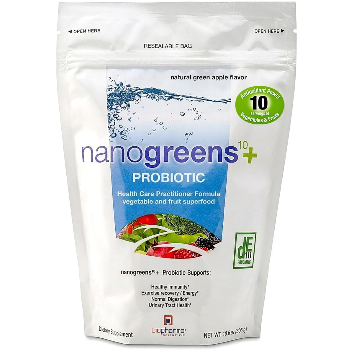 Biopharma Scientific probiotic greens powder