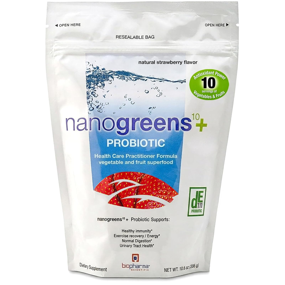 Biopharma Scientific probiotic greens powder