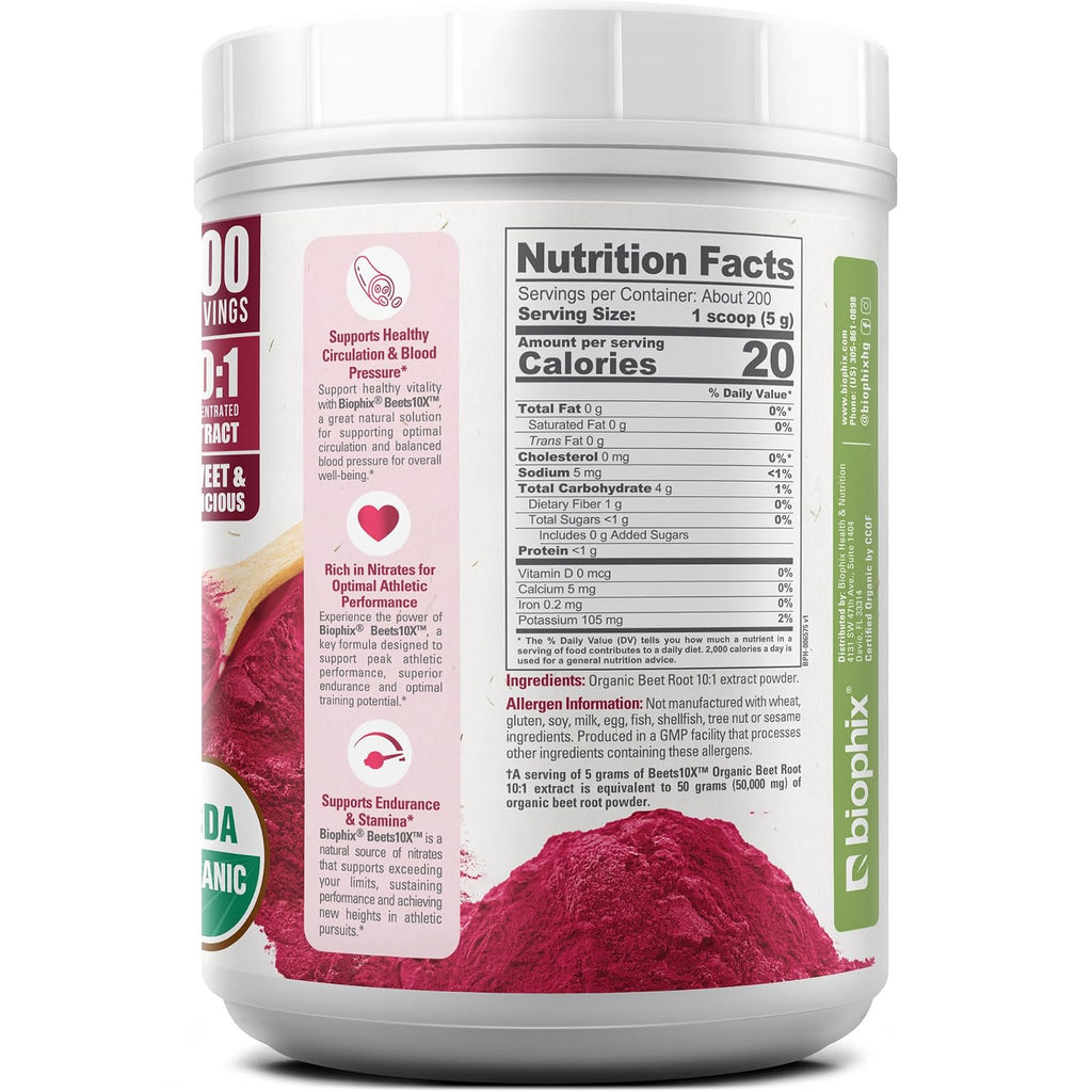 biophix organic beet root for vitality