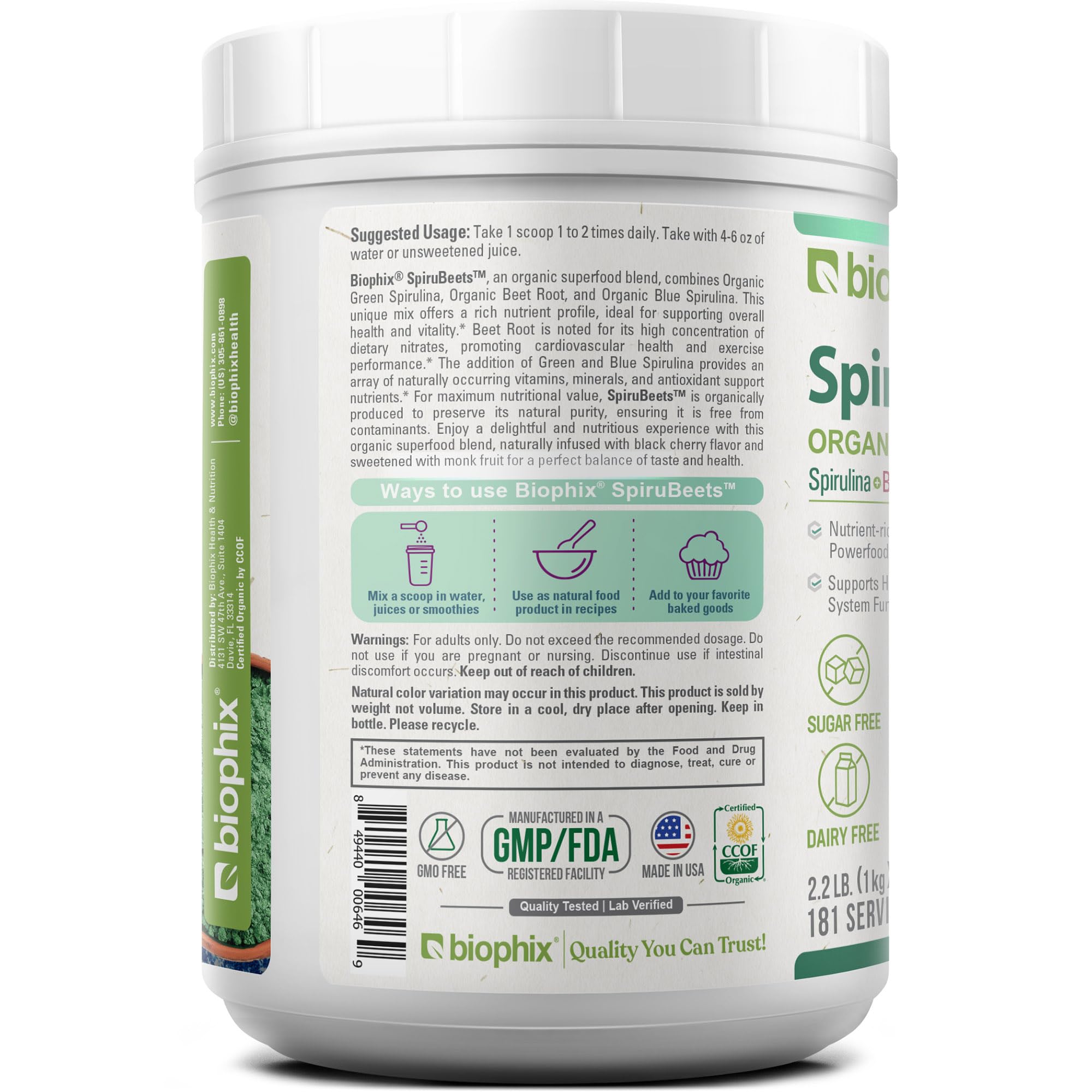 biophix spirulina for daily nutrition