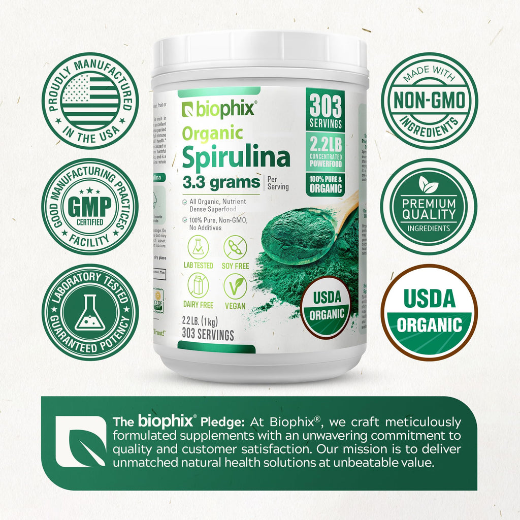 biophix spirulina for skin health
