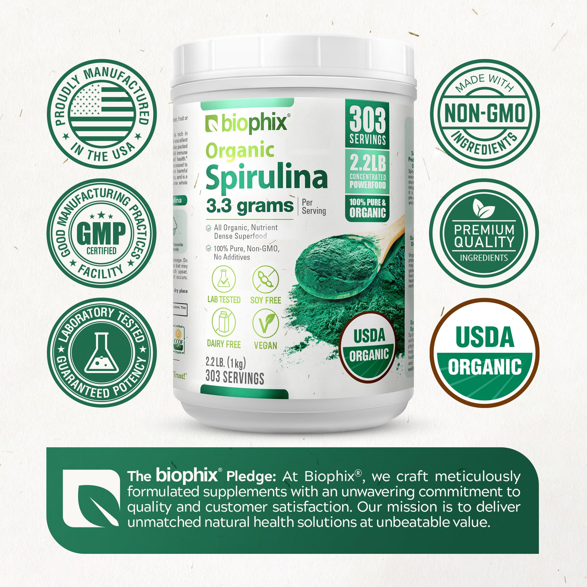 biophix spirulina for skin health