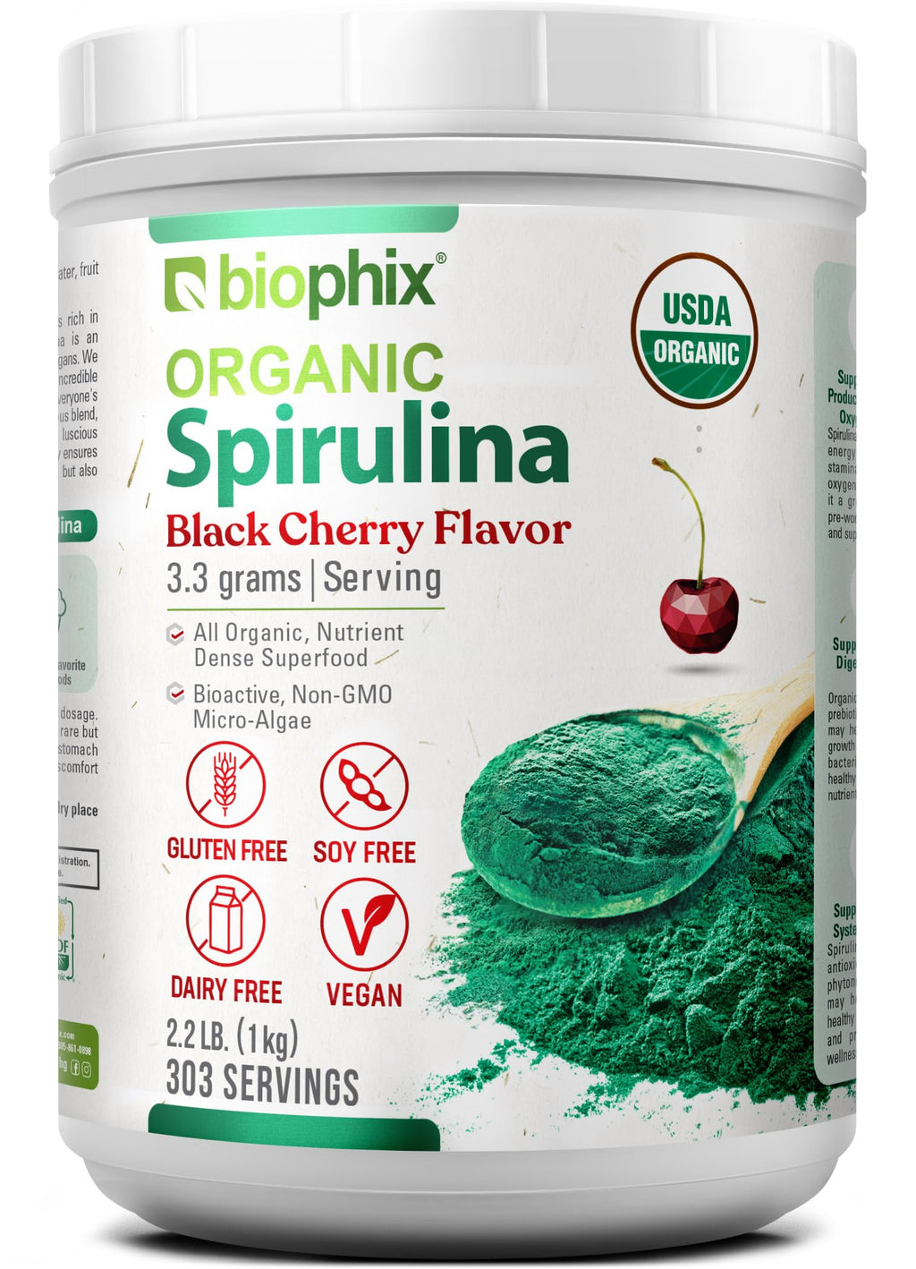 biophix spirulina powder for smoothies