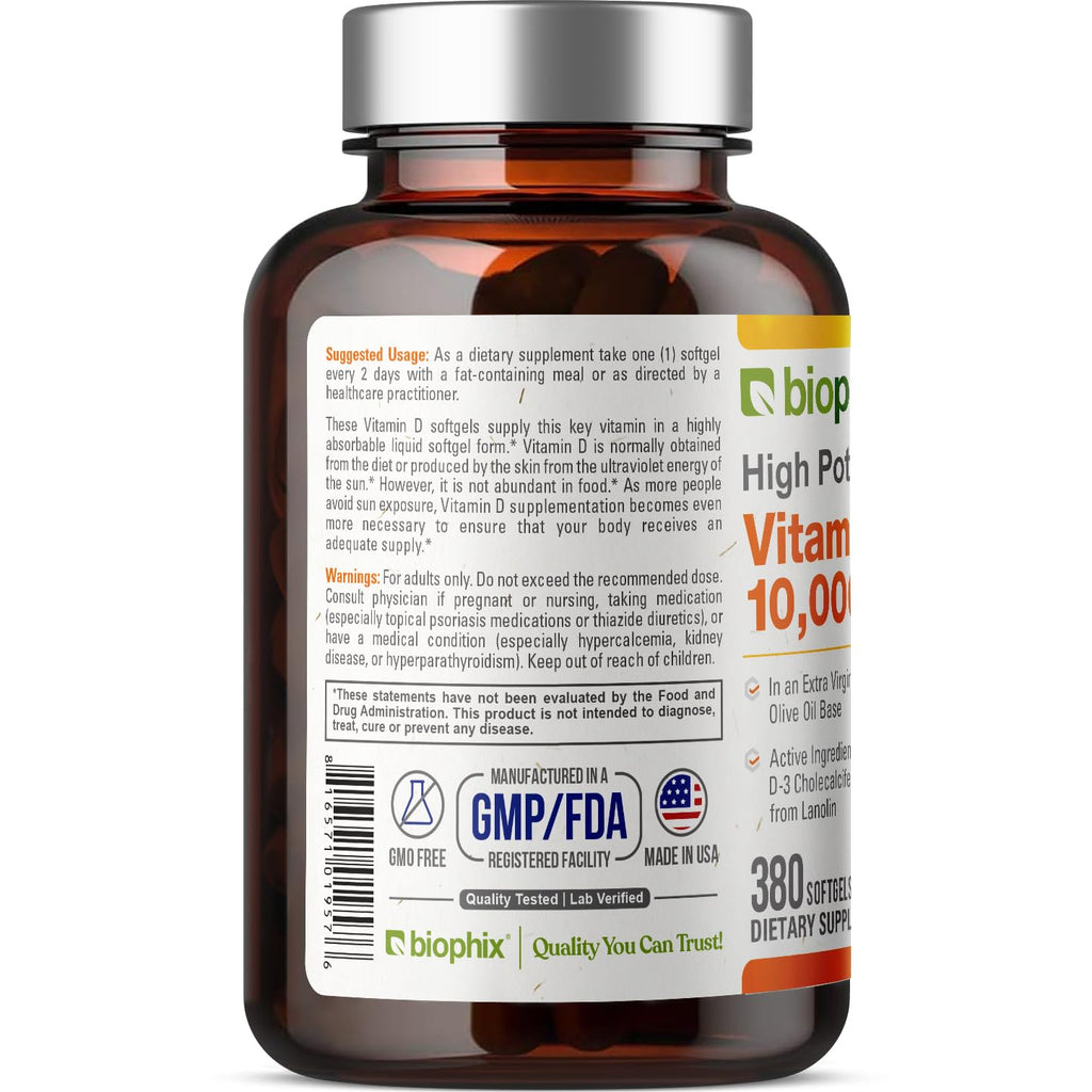 biophix Vitamin D-3 supports immune health