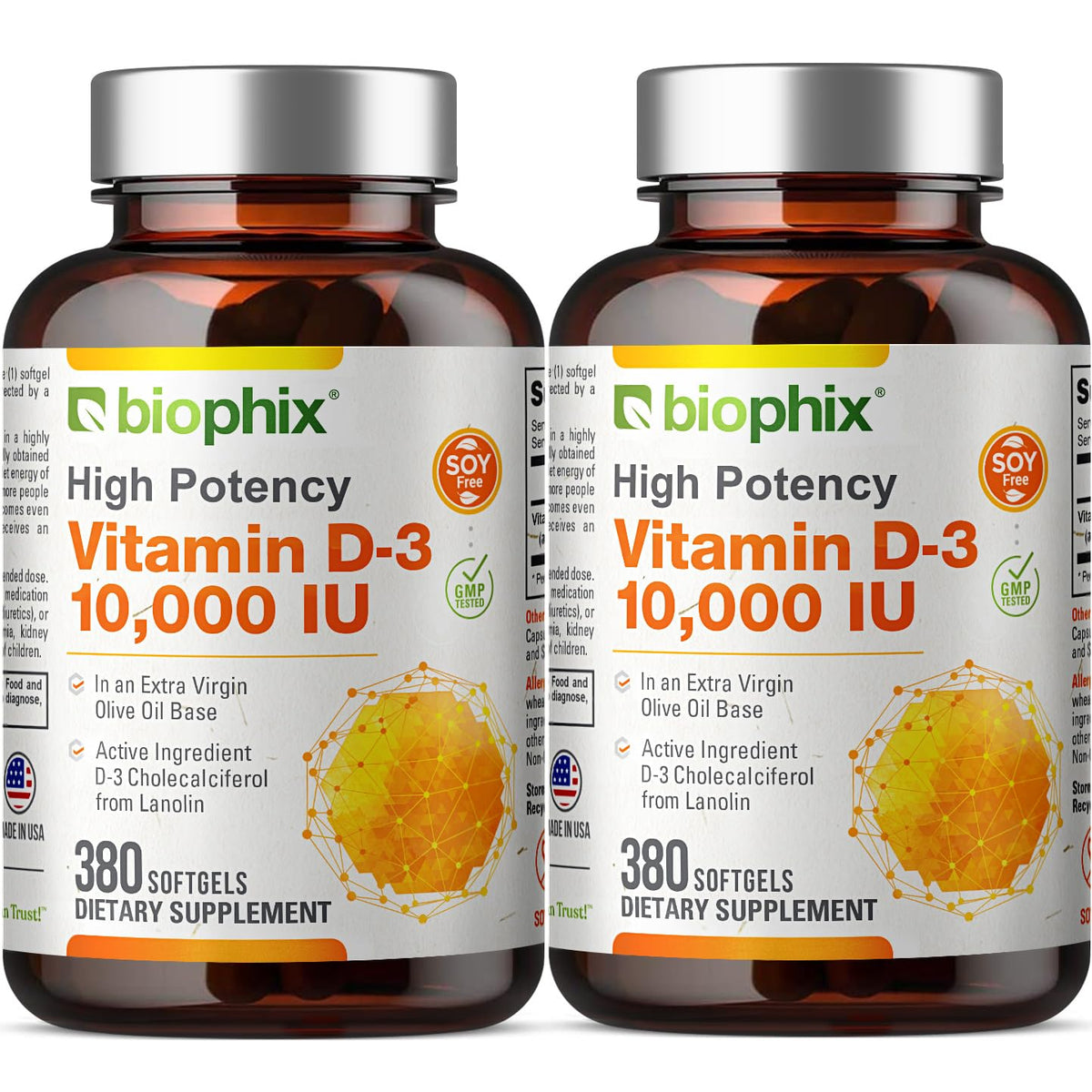 biophix vitamin D3 10000 IU softgels