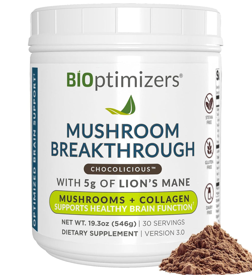 BIOptimizers chocolate mushroom coffee alternative