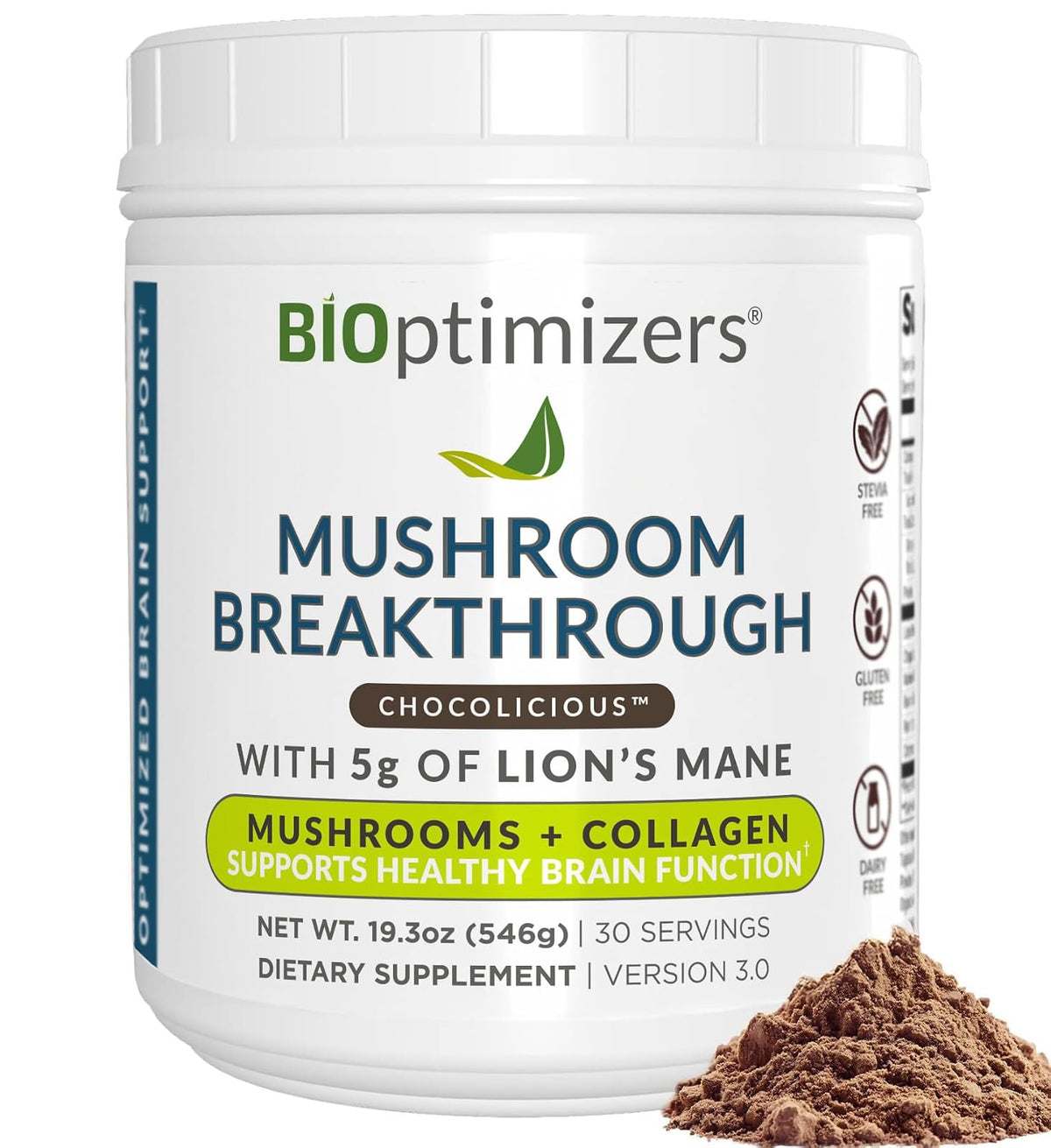 BIOptimizers chocolate mushroom coffee alternative