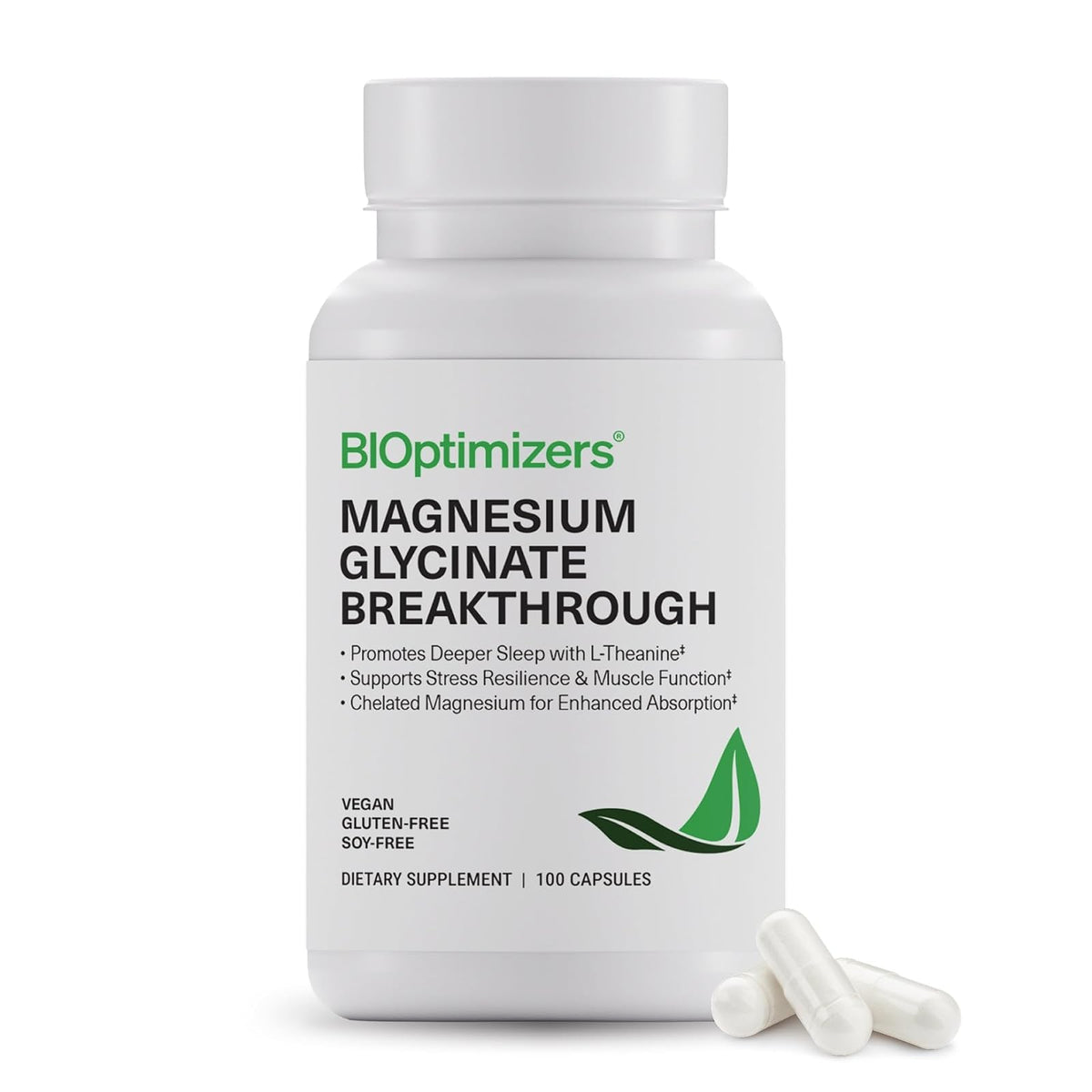 BIOptimizers Magnesium Glycinate 350 mg capsules