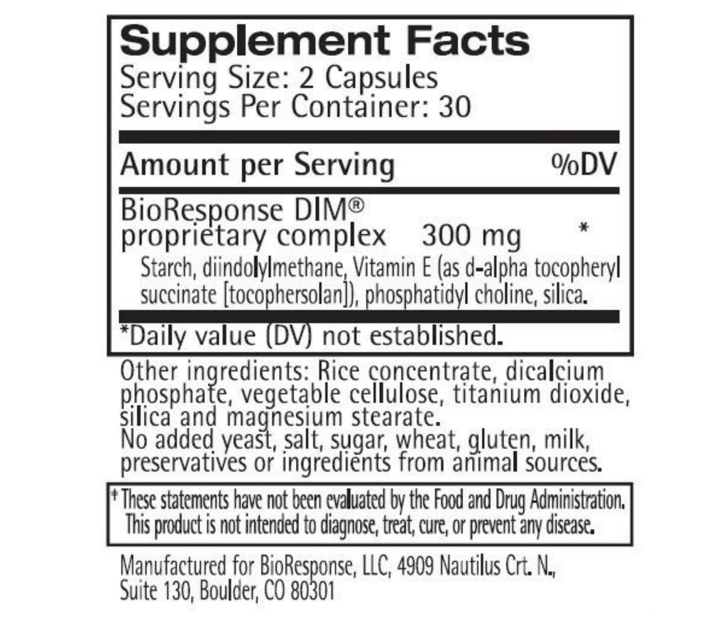 BioResponse DIM multivitamin for seniors