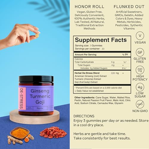 bioroot labs de-stress gummies for relaxation