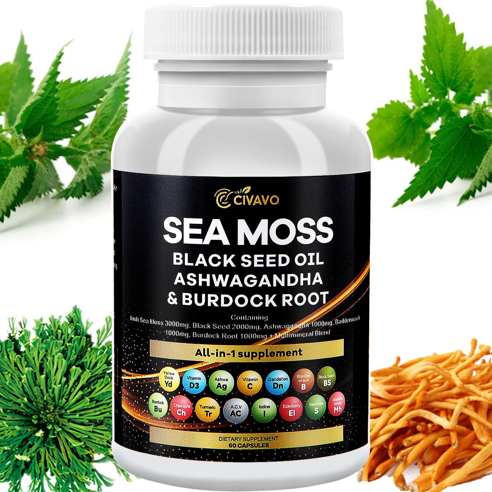 Bioroot Labs turmeric wellness supplement