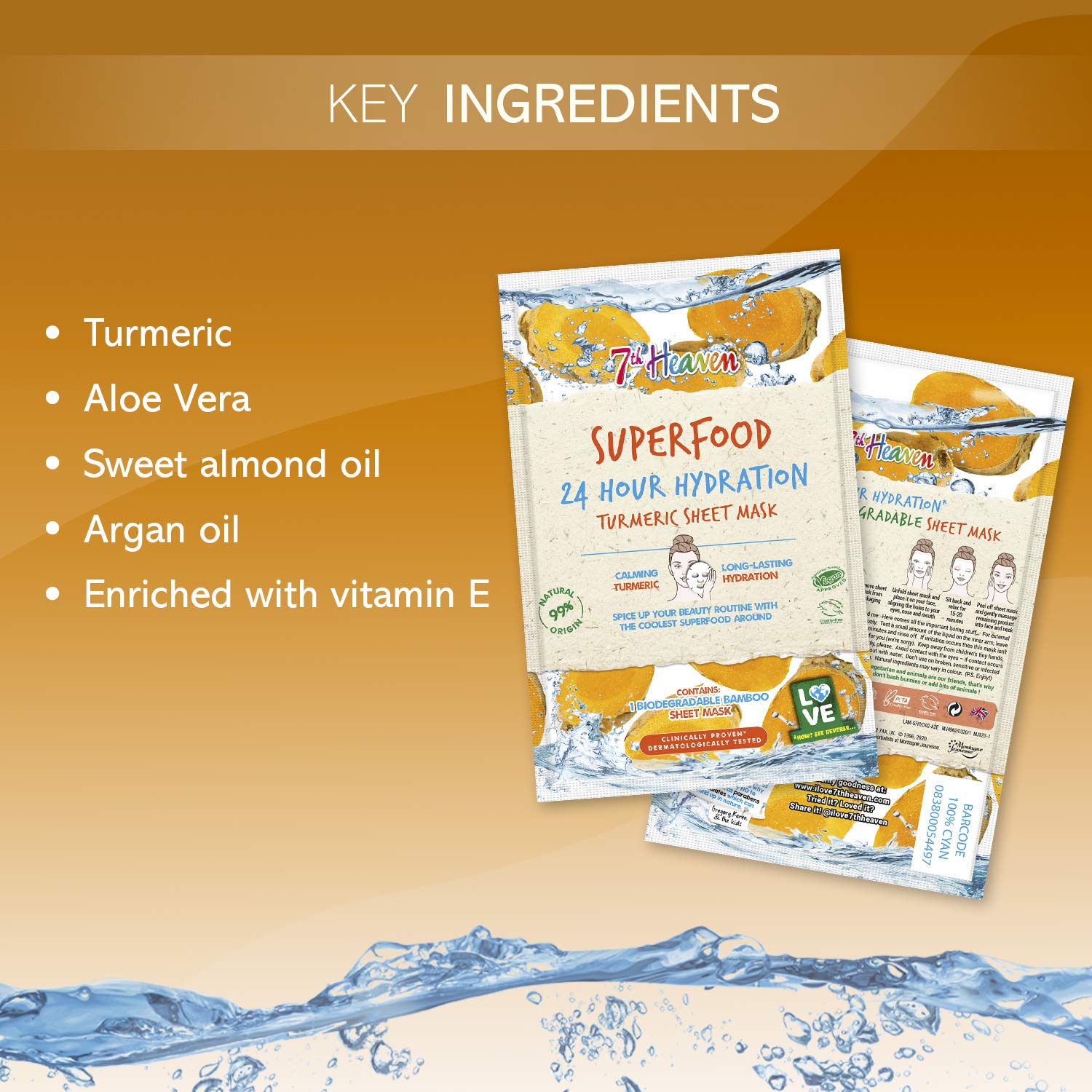 Bioroot turmeric mask for sensitive skin
