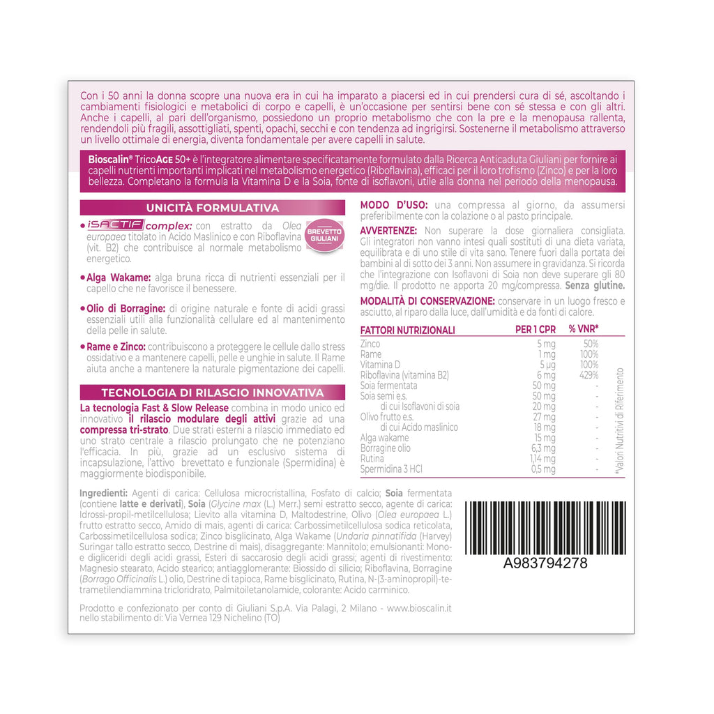 Bioscalin TRICOAGE vitamins for healthy hair