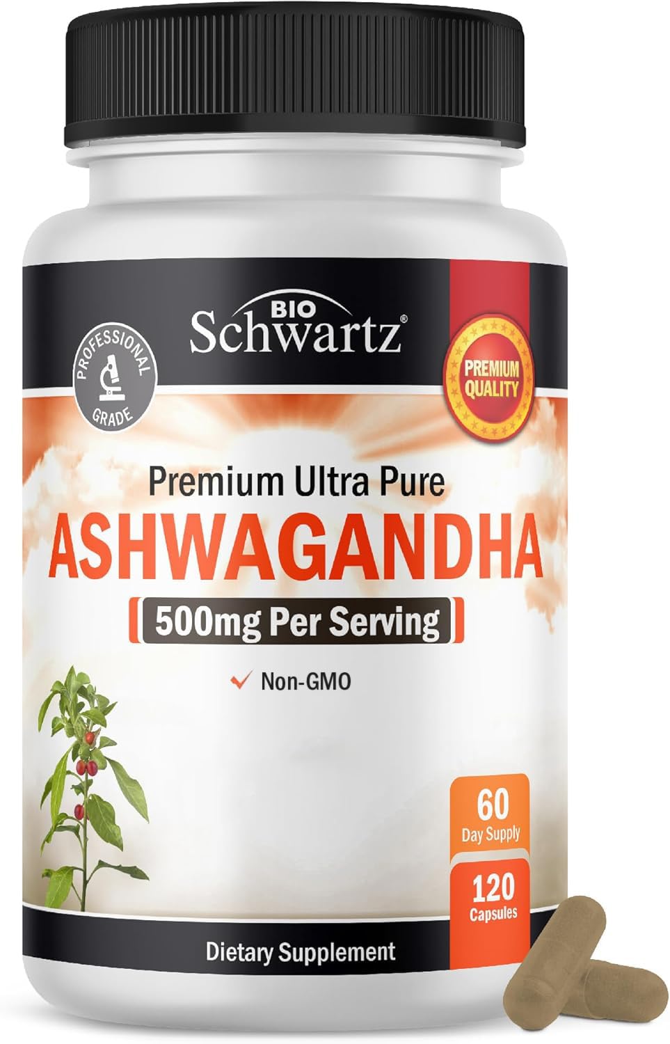 Bioschwartz ashwagandha capsules for stress relief