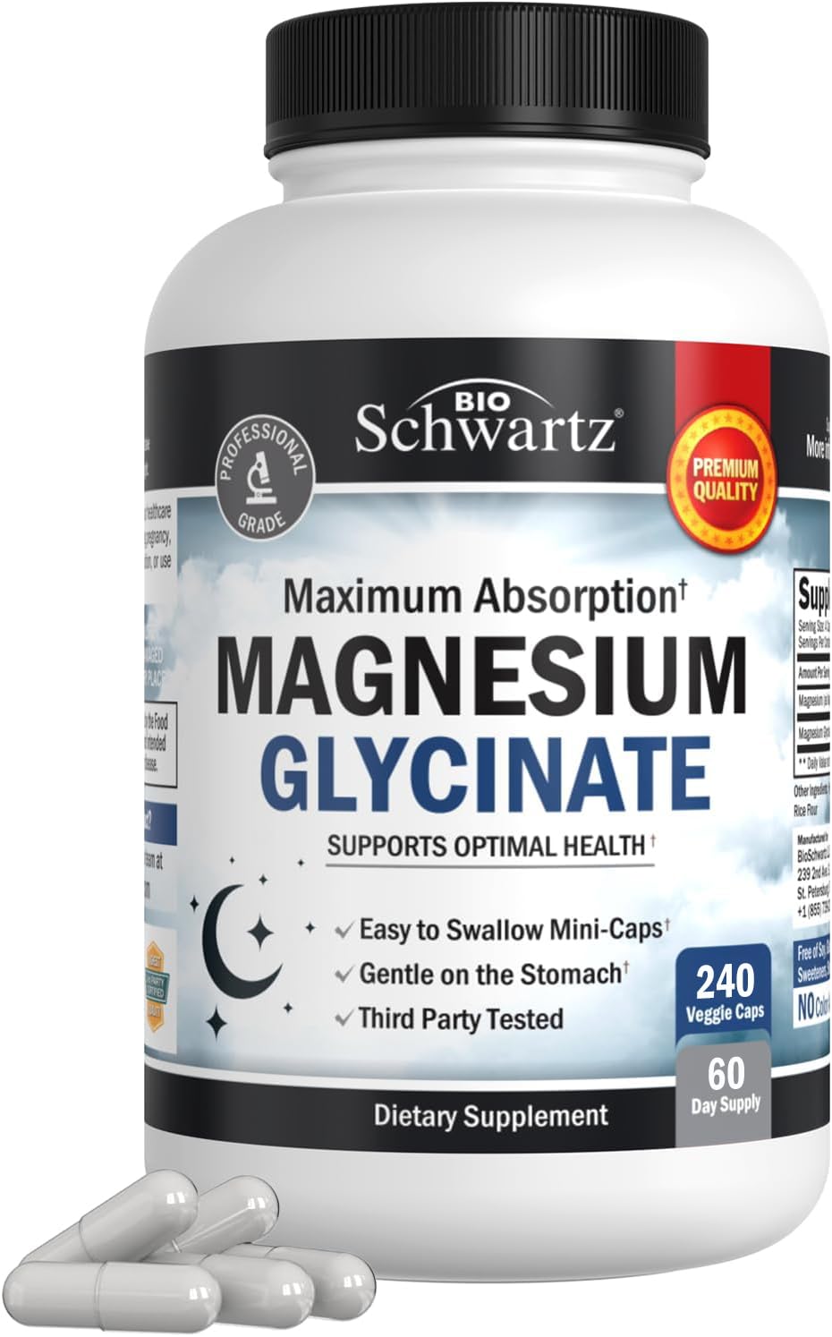 BioSchwartz magnesium glycinate capsules
