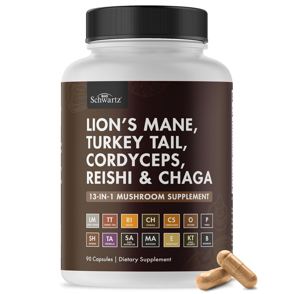 BioSchwartz mushroom blends for immunity