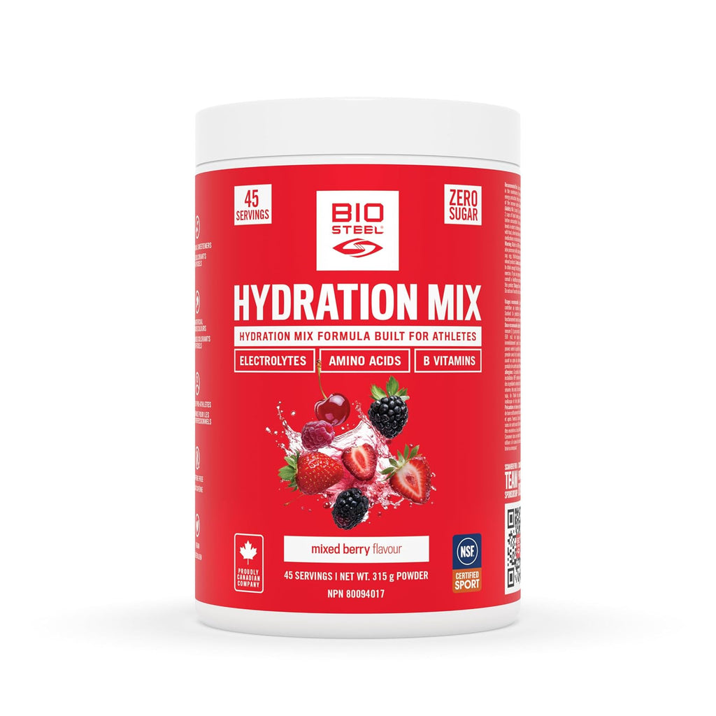 BioSteel electrolyte hydration mix benefits