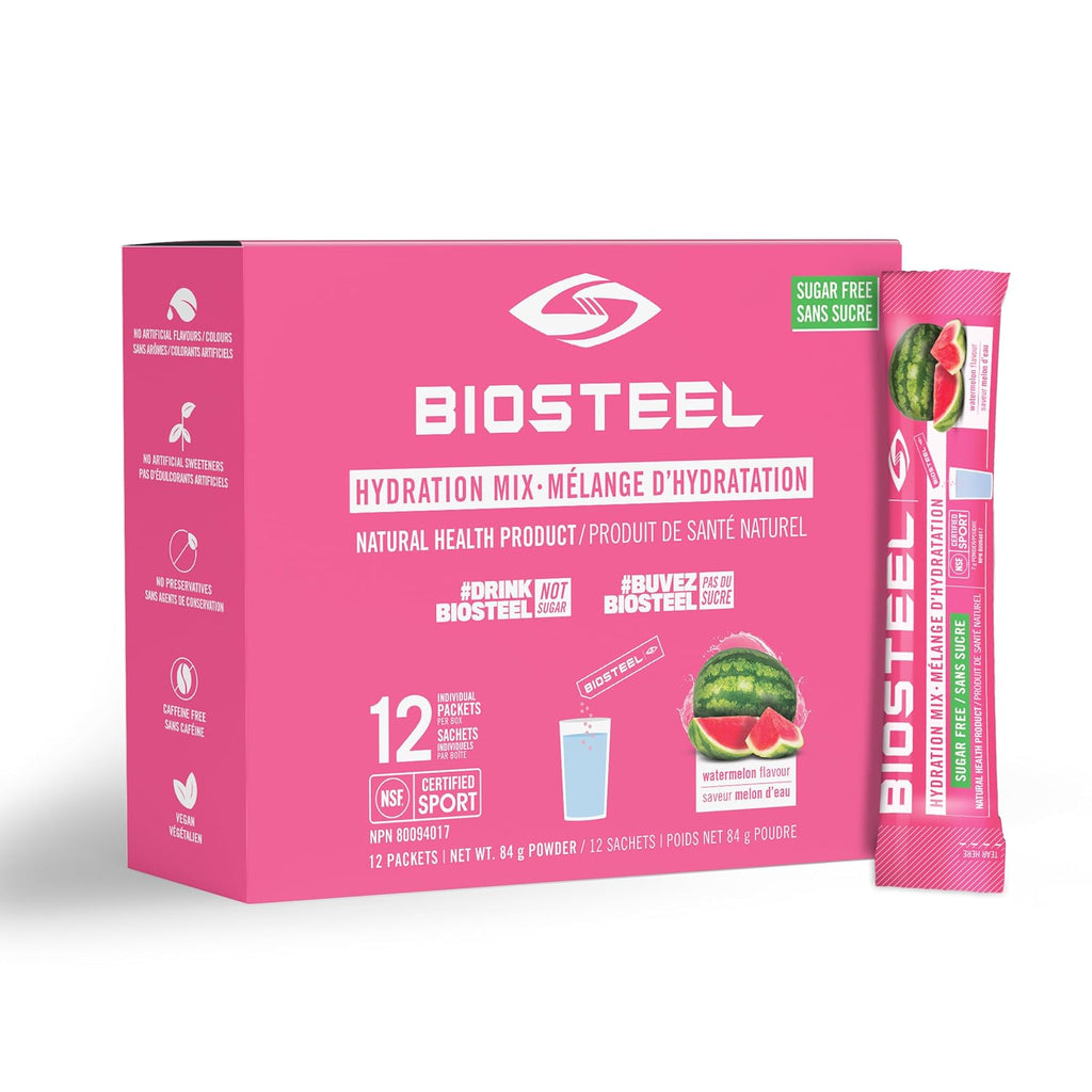 BioSteel electrolyte hydration mix sticks