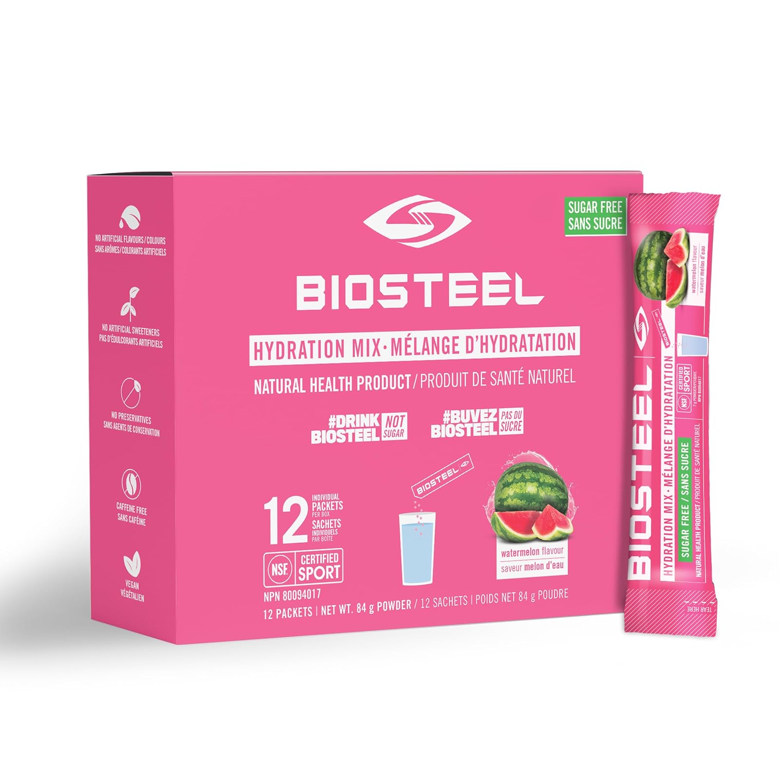 BioSteel electrolyte hydration mix sticks