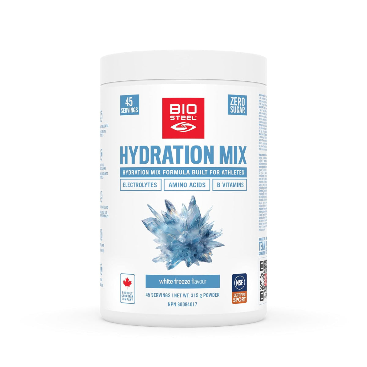 Biosteel electrolyte powder for hydration
