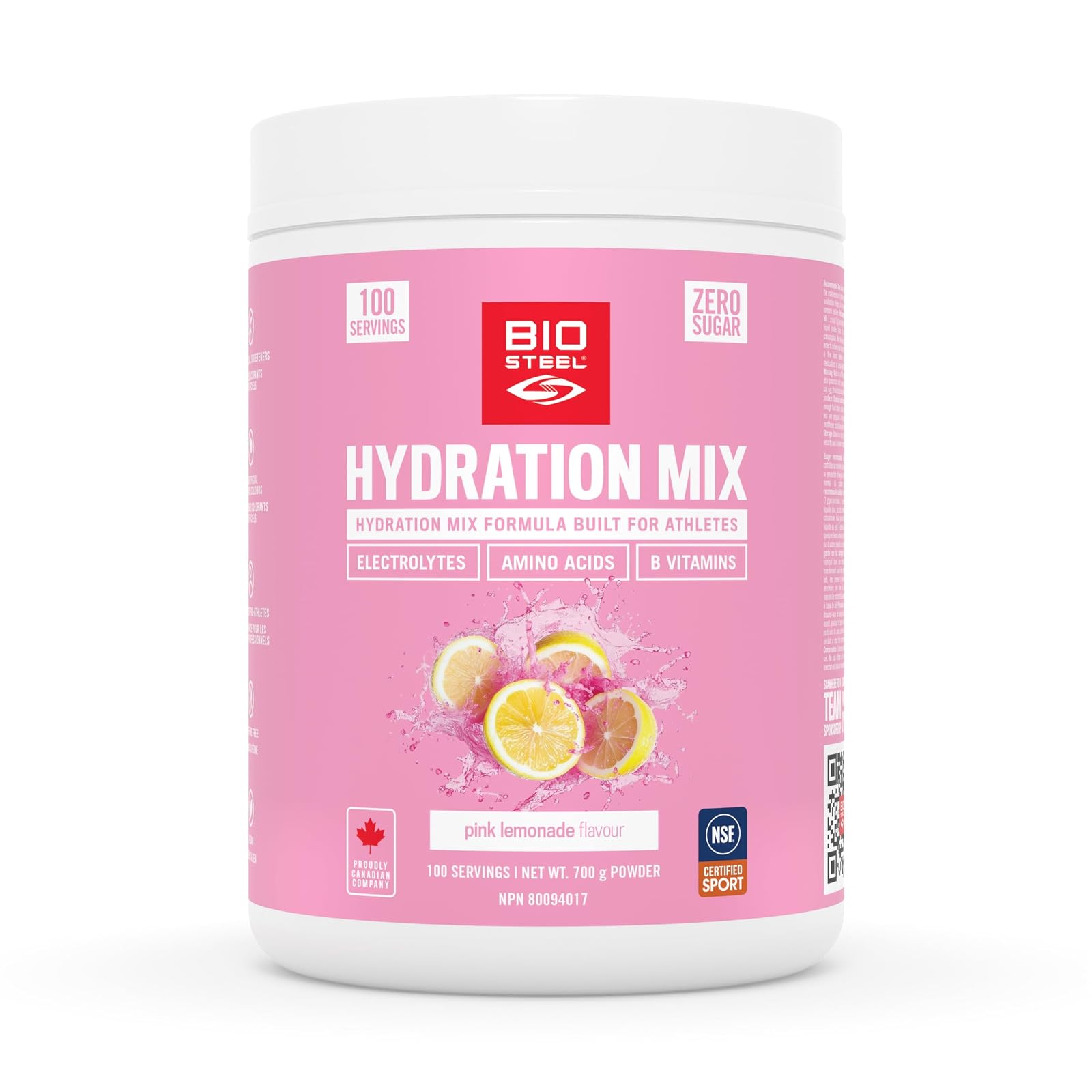 BIOSTEEL Zero Sugar sports electrolytes mix