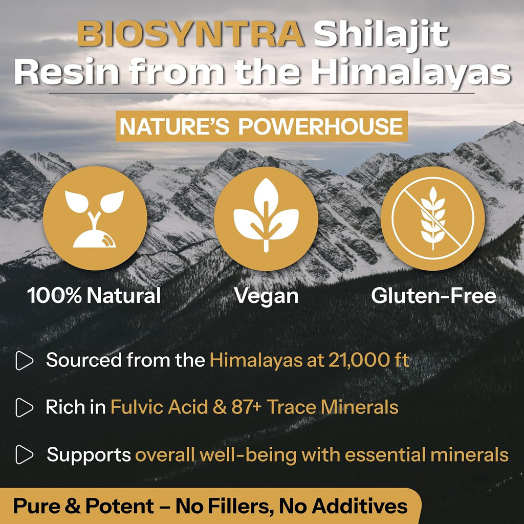 Biosyntra Shilajit with fulvic acid