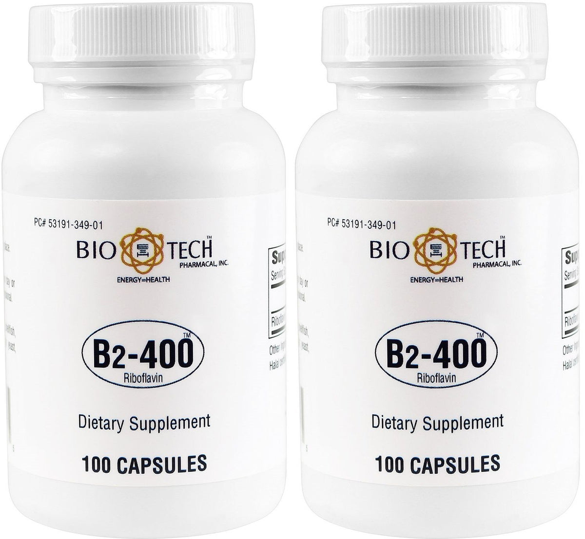 Biotech Pharmacal B2-400 Riboflavin tablets for energy