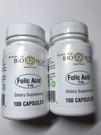 BioTech Pharmacal folic acid capsules