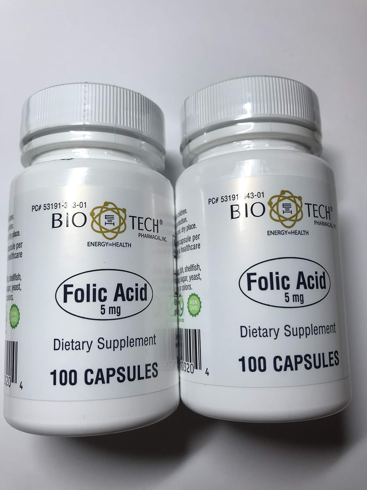 BioTech Pharmacal folic acid capsules