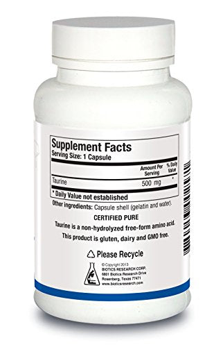 BIOTICS RESEARCH taurine health benefits