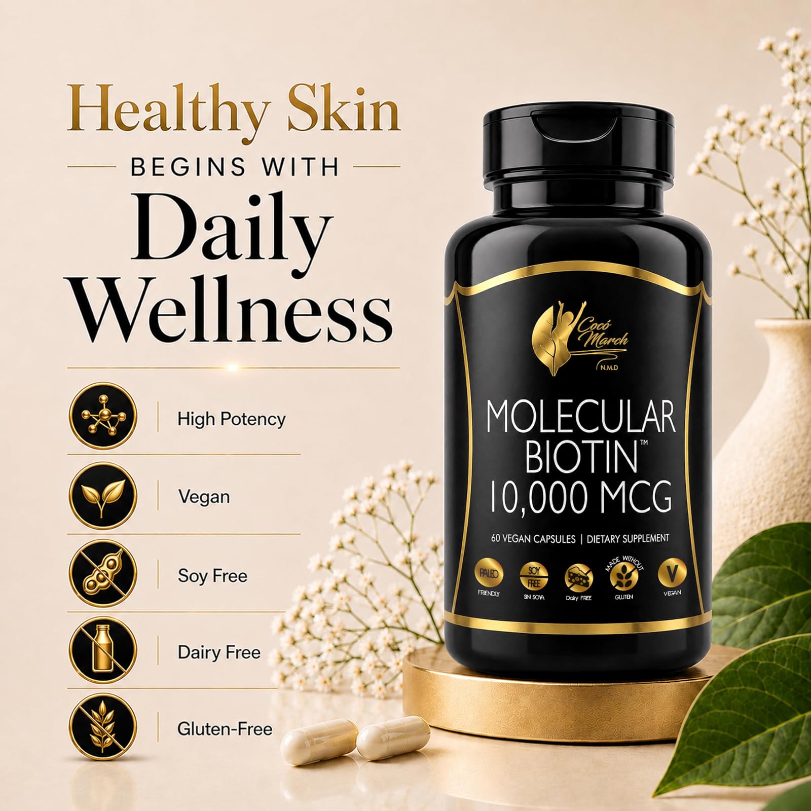 biotin 10,000 mcg for skin health