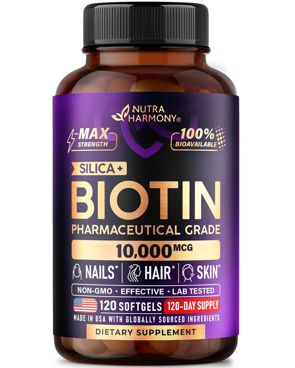 biotin 10000 mcg softgels for hair