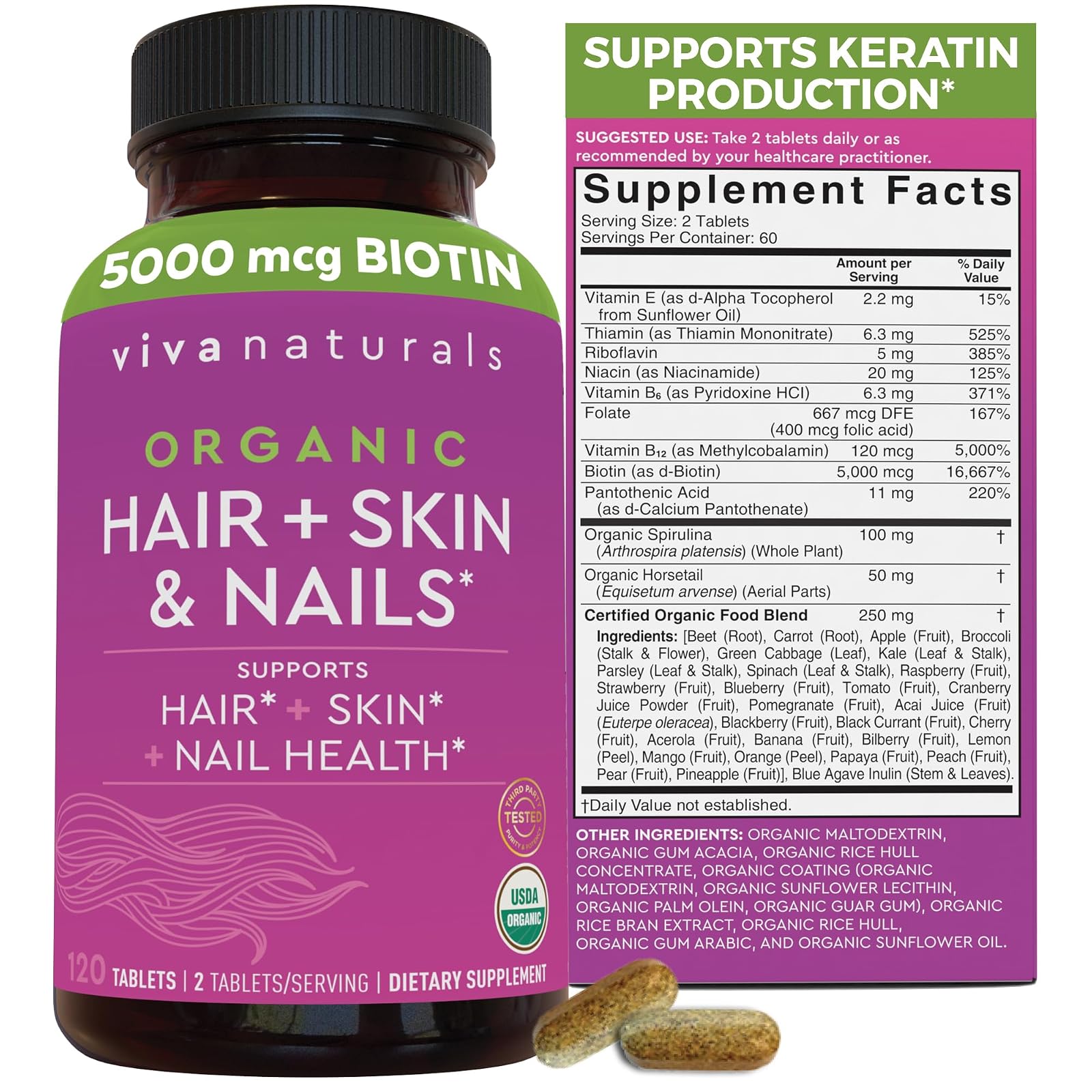 biotin 5000 mcg for healthy hair