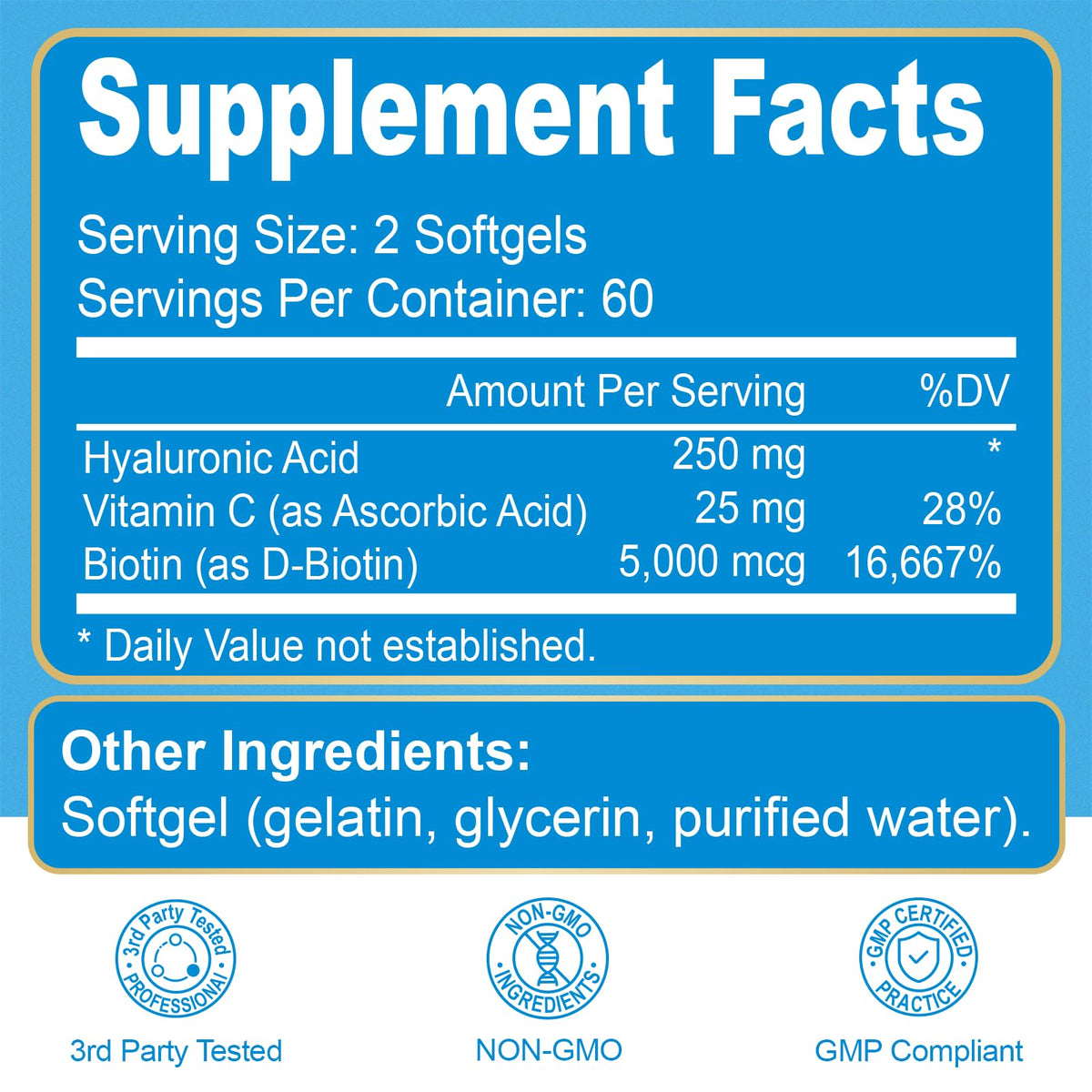 Biotin 5000 mcg for healthy hair