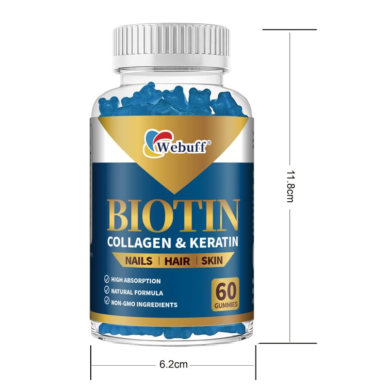 Biotin 5000 mcg gummies for healthy skin
