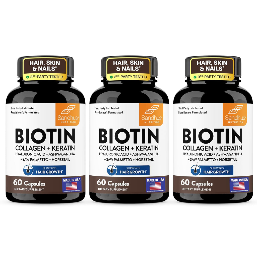 Biotin 6000 mcg for healthy hair