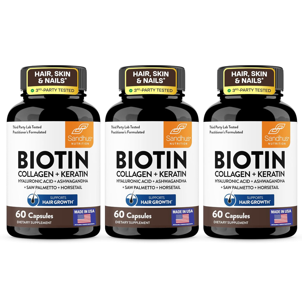 Biotin 6000 mcg for healthy hair