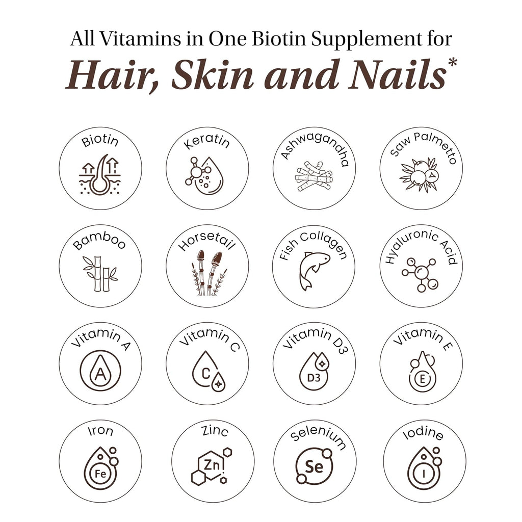 Biotin 6000 mcg for overall wellness